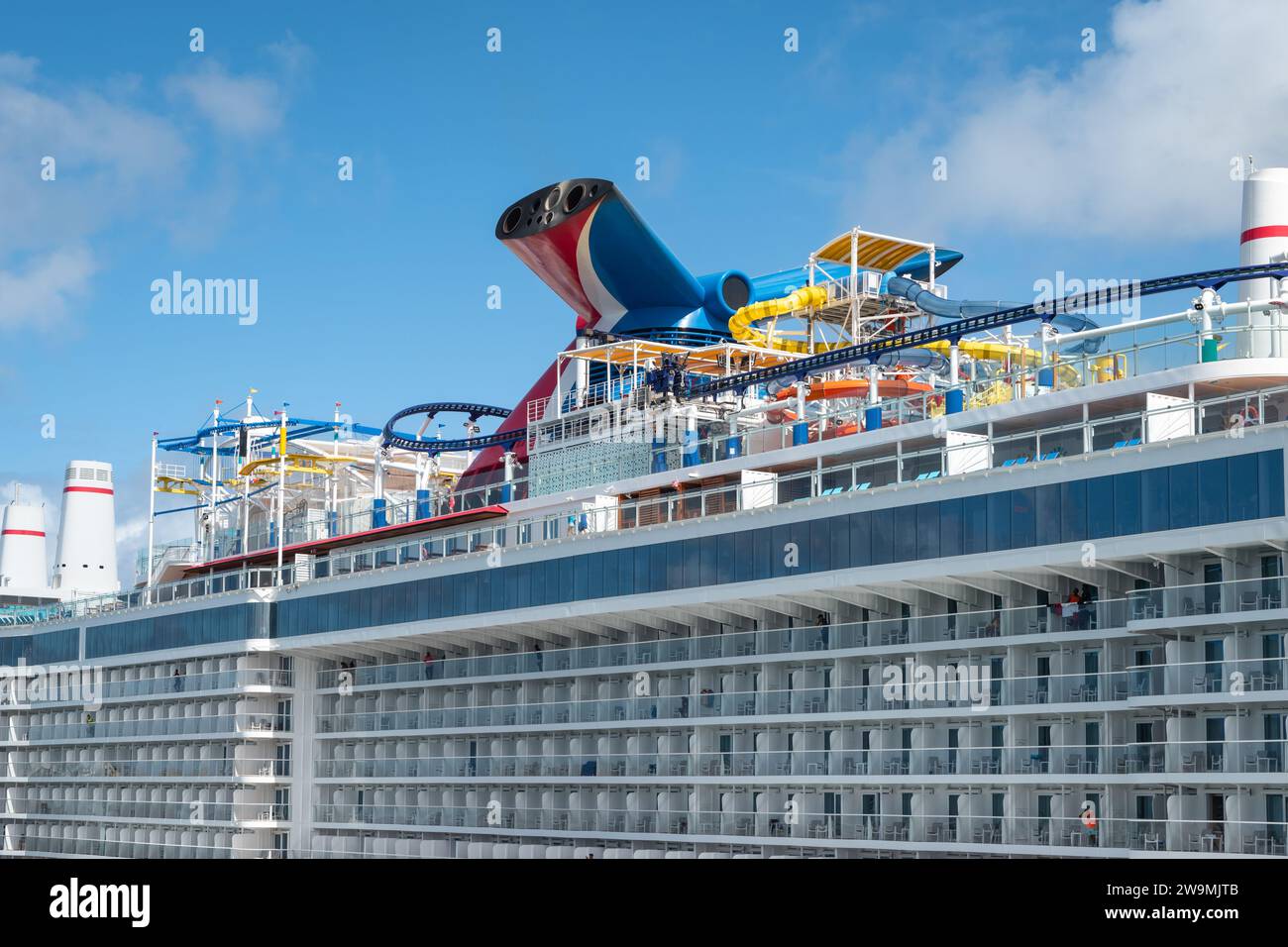 San Juan, Puerto Rico - Nov 22, 2023: Family cruise ship Carnival ...