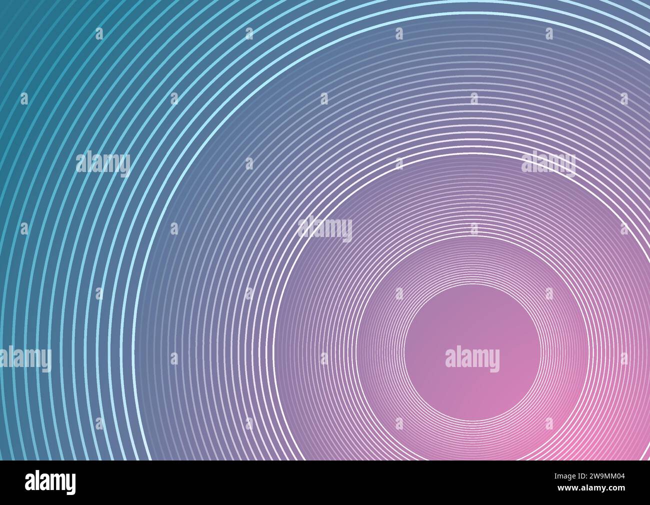 Blue pink round lines abstract technology minimal background. Geometry ...