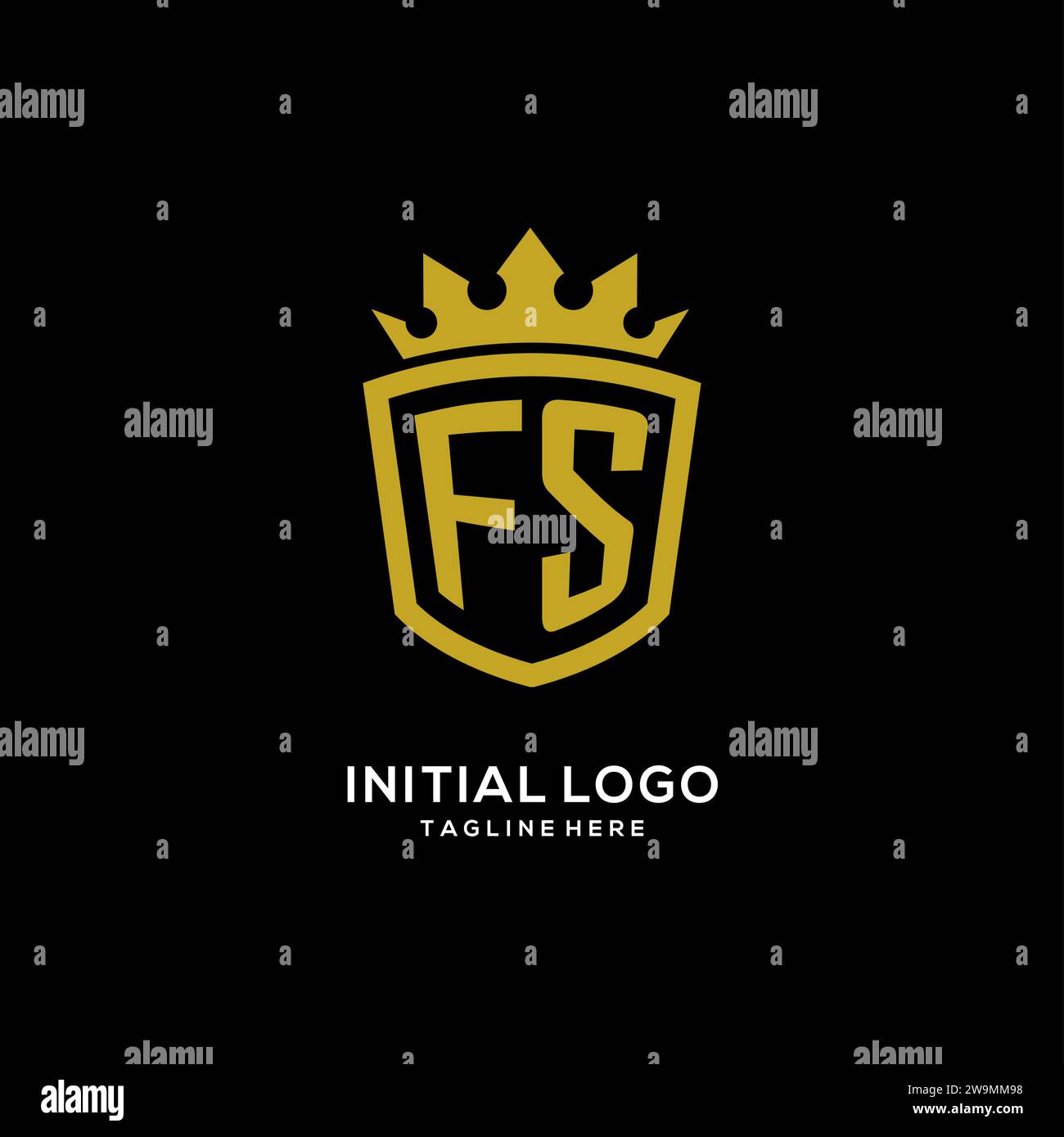 Initial fs logo hi-res stock photography and images - Alamy