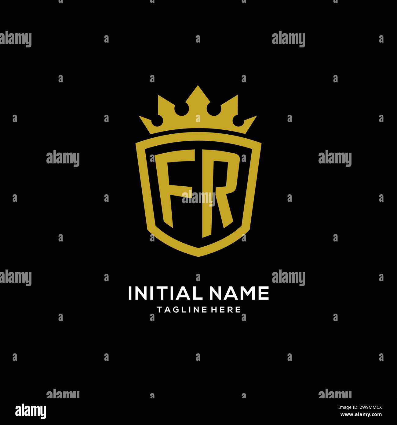 Initial FR logo shield crown style, luxury elegant monogram logo design ... Initial FR logo shield crown style, luxury elegant monogram logo design ...