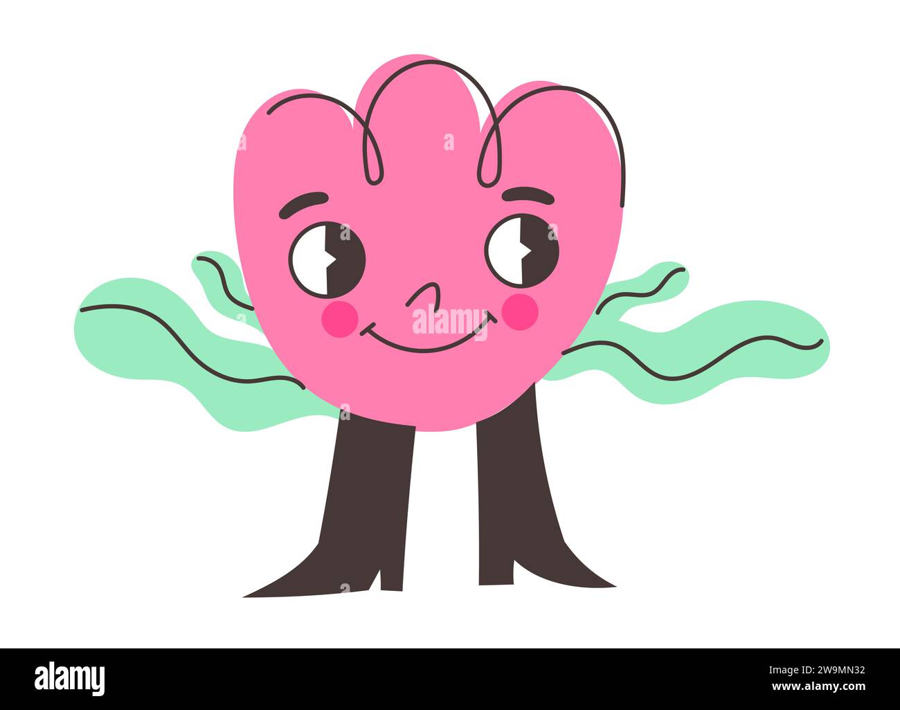 Flower icon characte face vector illustration Stock Vector Image & Art ...