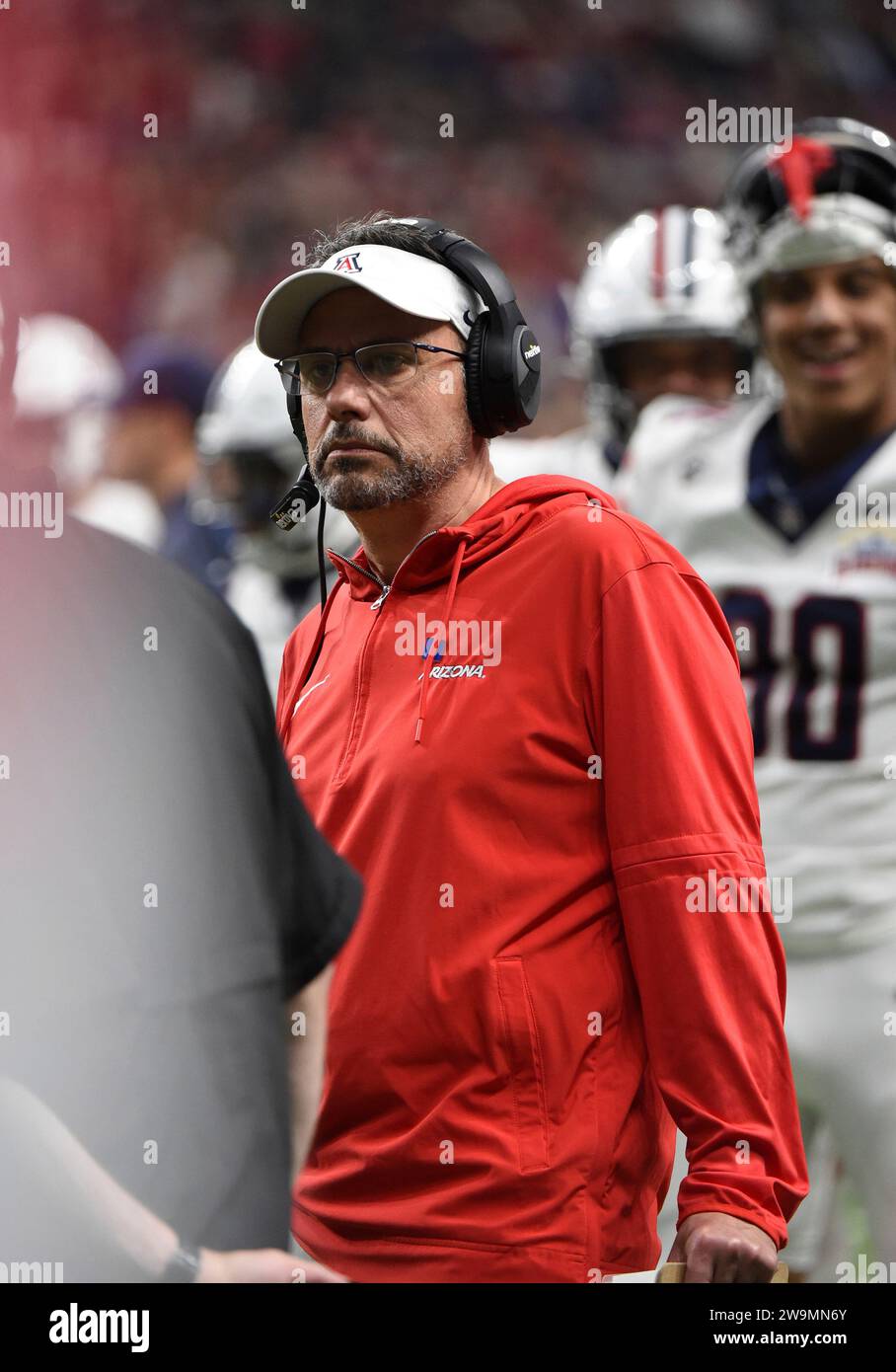 SAN ANTONIO, TX - DECEMBER 28: Arizona Wildcats head coach Jedd Fisch ...