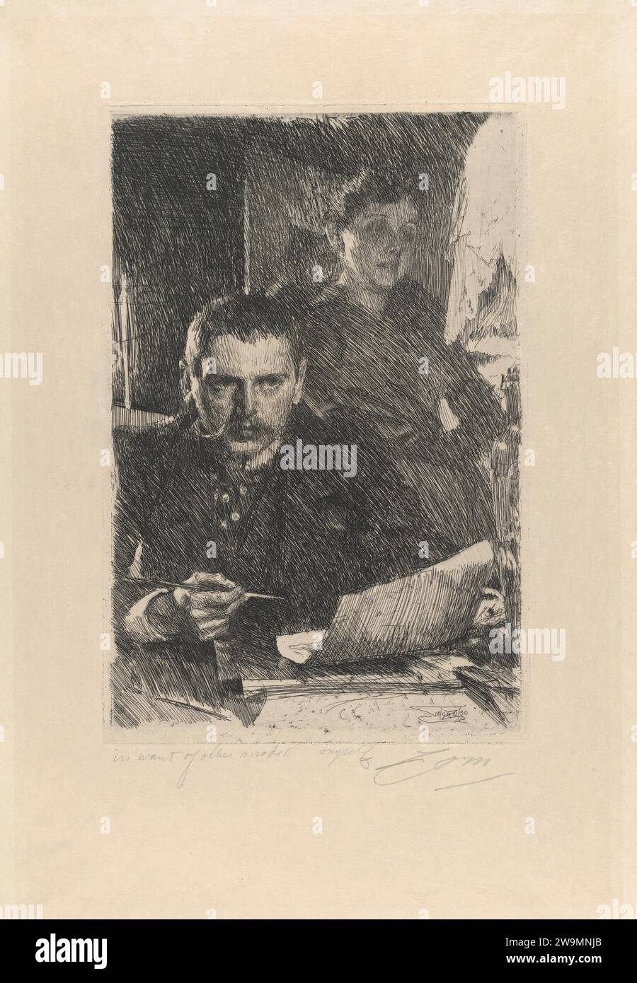 Zorn and His Wife 1933 by Anders Zorn Stock Photo - Alamy