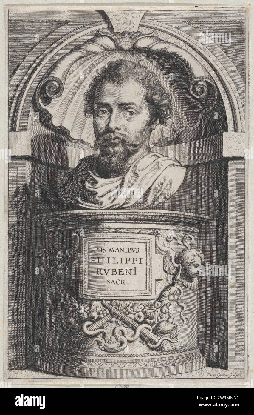 Bust portrait of Philip Rubens, in a niche 1951 by Peter Paul Rubens ...