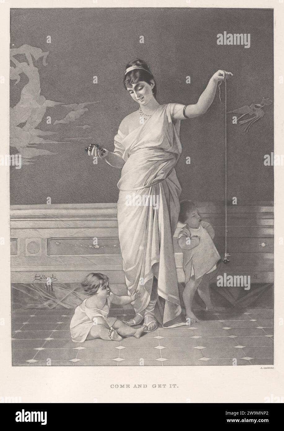 Come and Get It 1960 by Amos Cassioli Stock Photo - Alamy