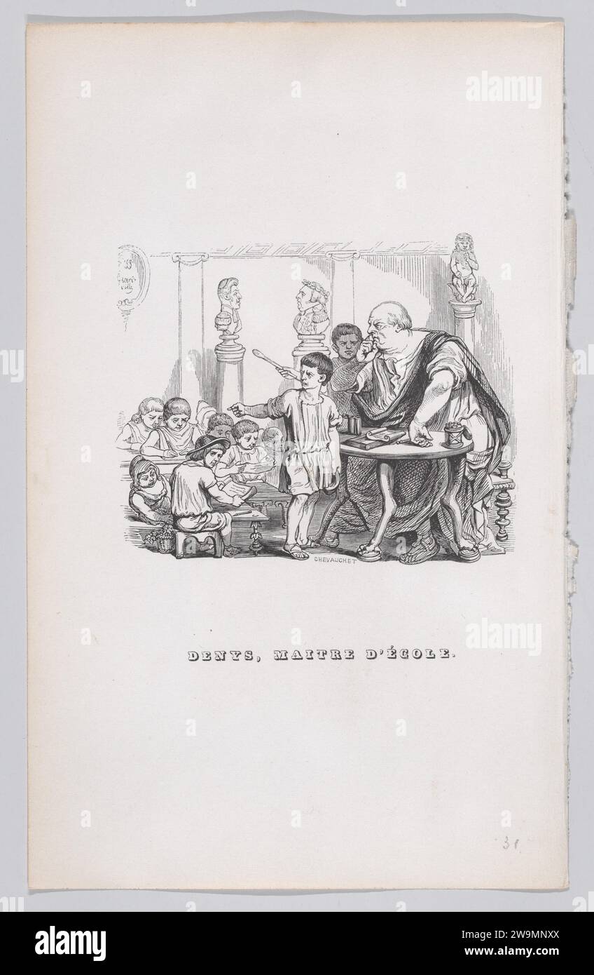 Denis, School Master, from "The Complete Works of Beranger" 1959 by ...