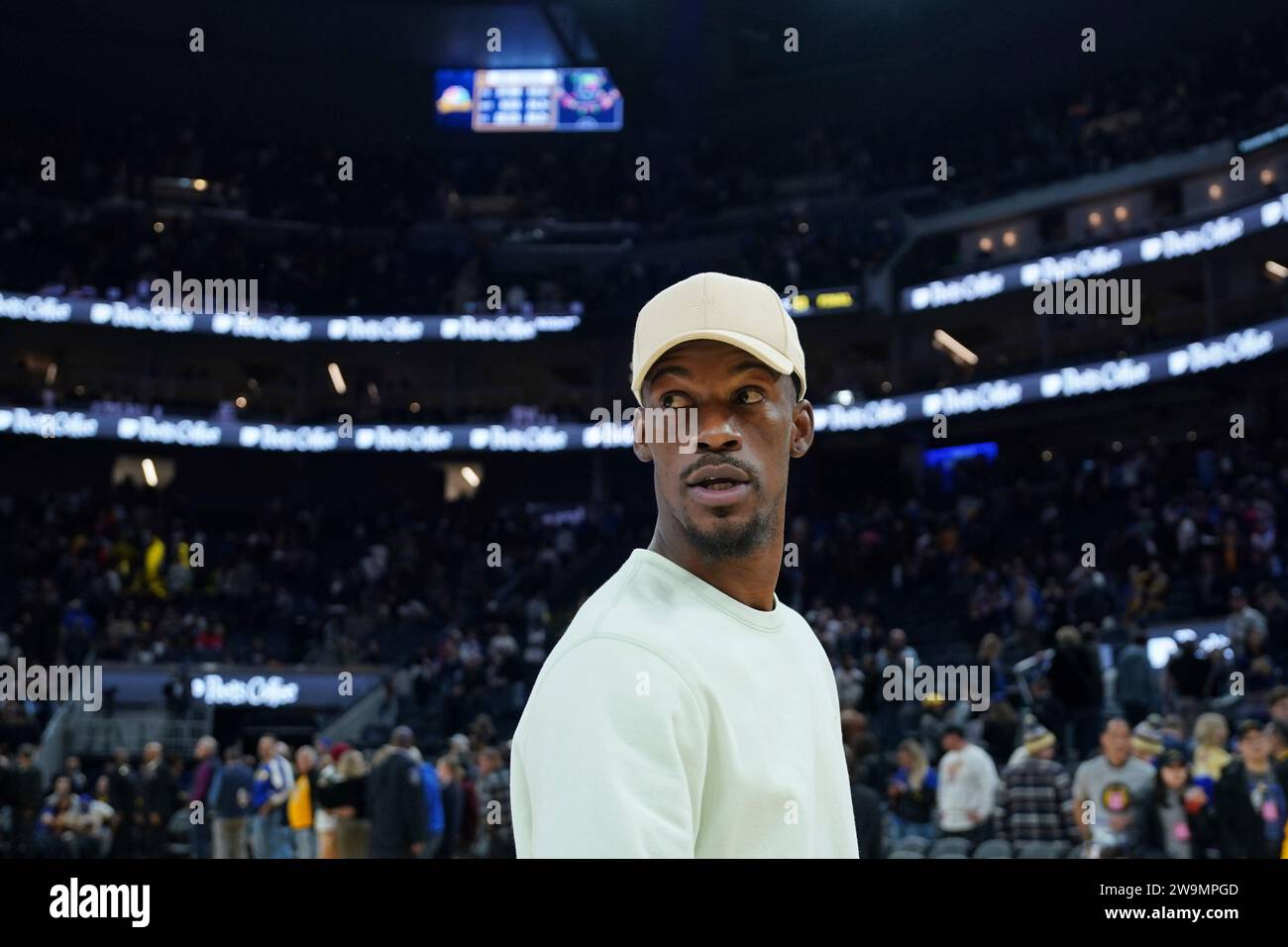 Miami Heat forward Jimmy Butler (22) walks off the court following an ...