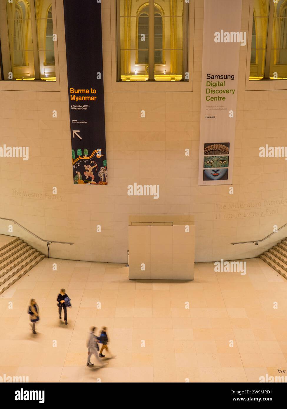 The Great Court with Central Reading Room, The British Museum ...