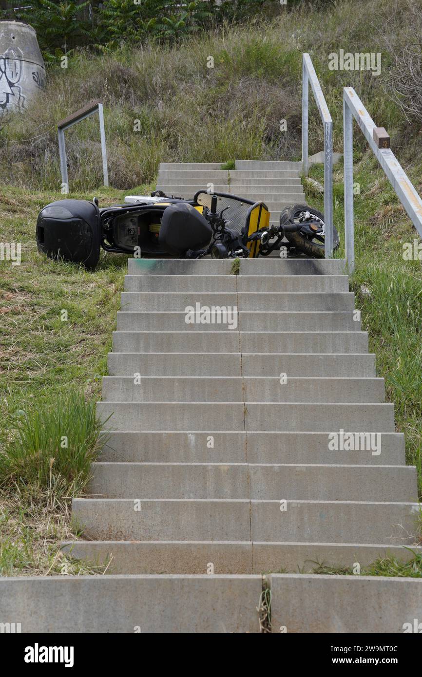 Damaged scooter hi-res stock photography and images - Alamy