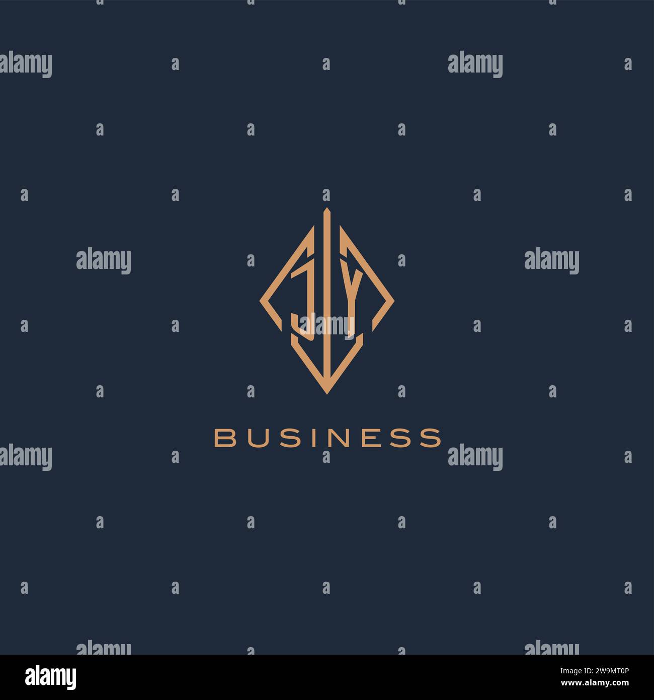 Monogram JY logo with diamond rhombus style, Luxury modern logo design ...