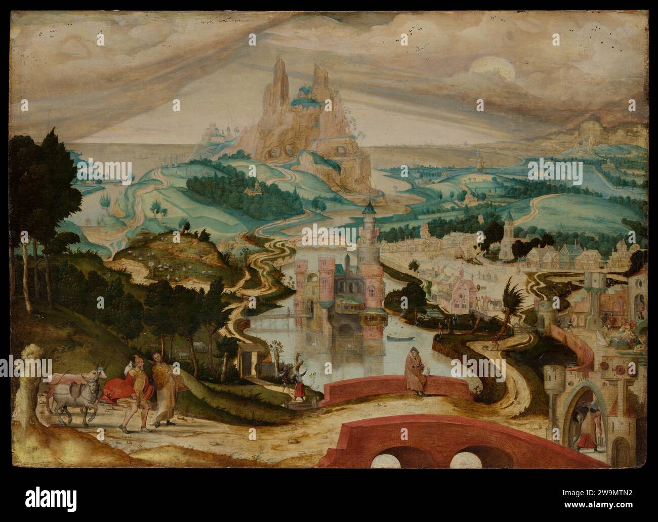 The Arrival in Bethlehem 1916 by Master of the Brussels Calling of ...