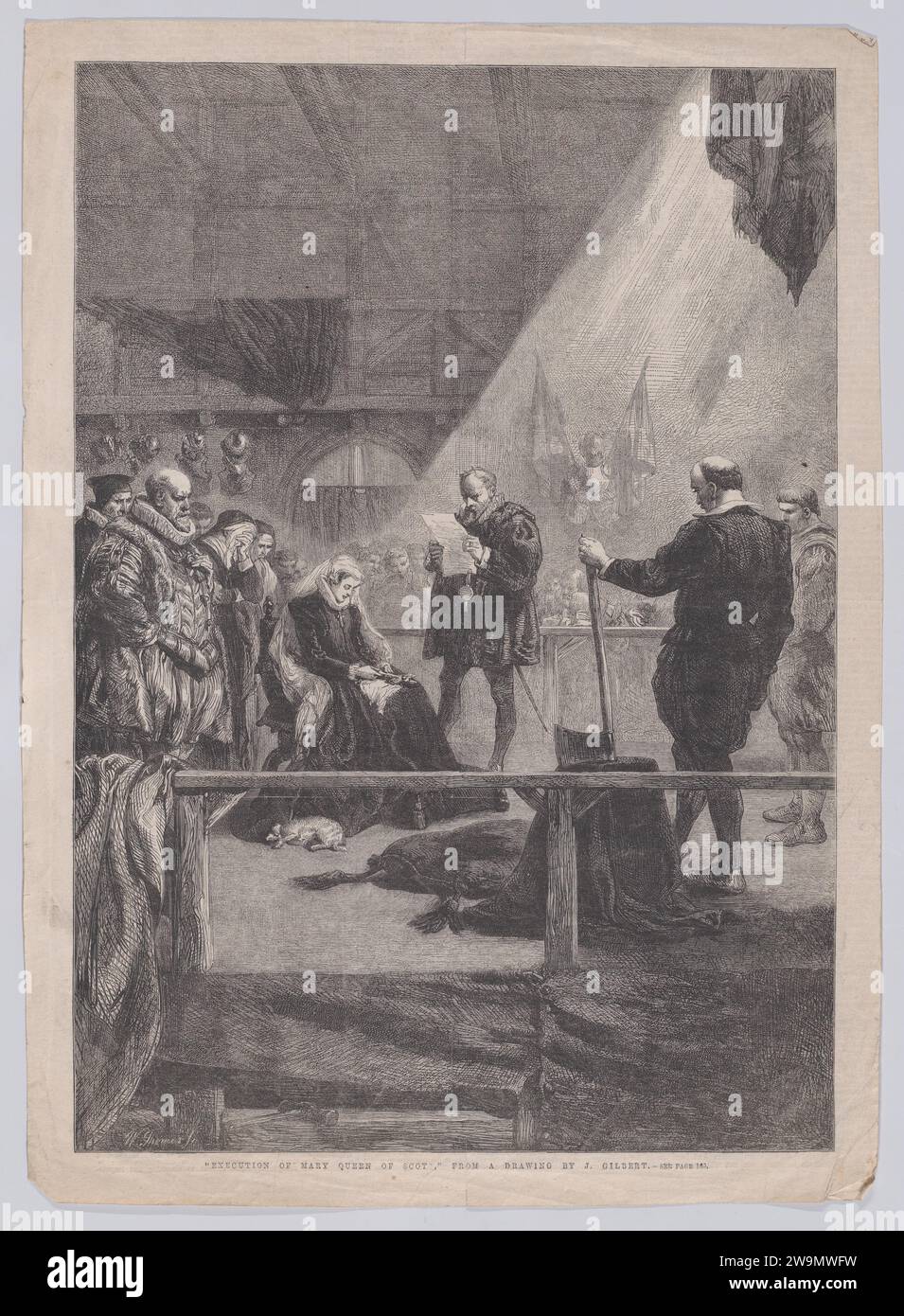 Execution of Mary, Queen of Scots, from "Illustrated London News" 1958 ...