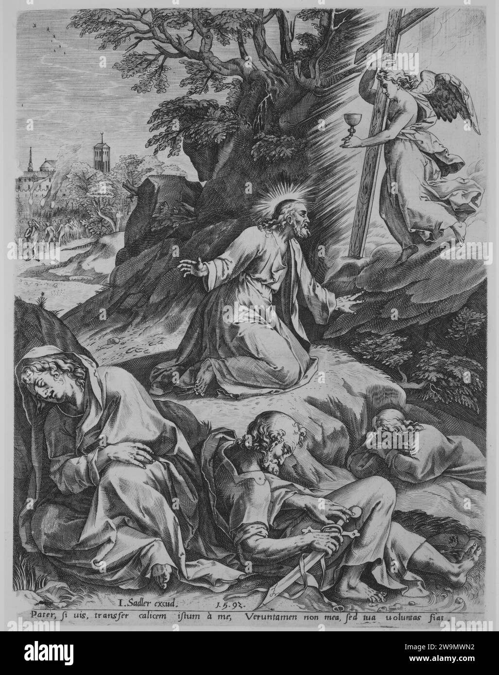 Christ on the mount of olive hi-res stock photography and images - Alamy