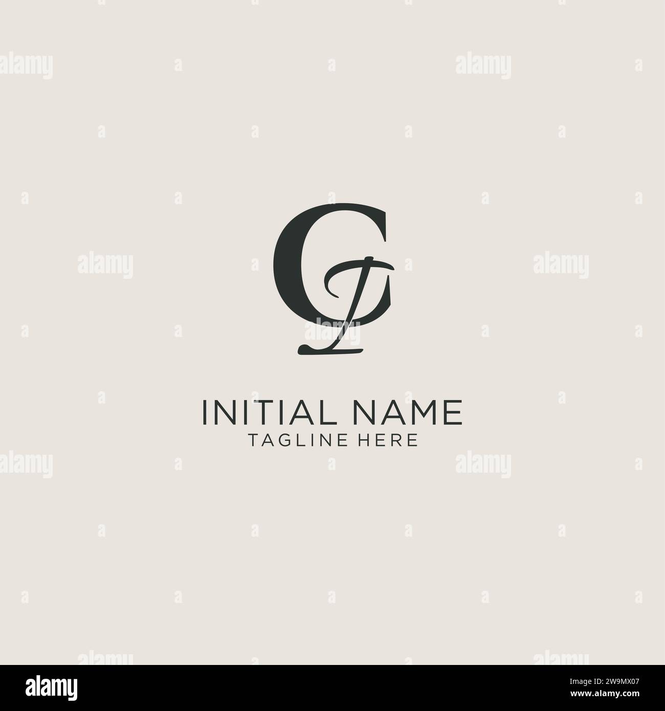 Letter ci logo hi-res stock photography and images - Alamy