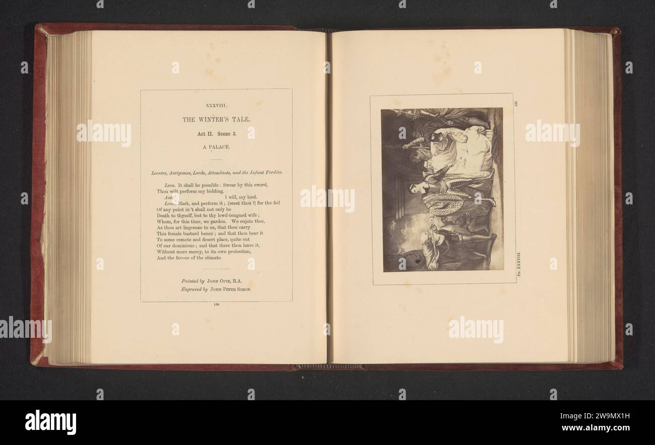 Photo production from a print to a painting by John Opie, representing ...