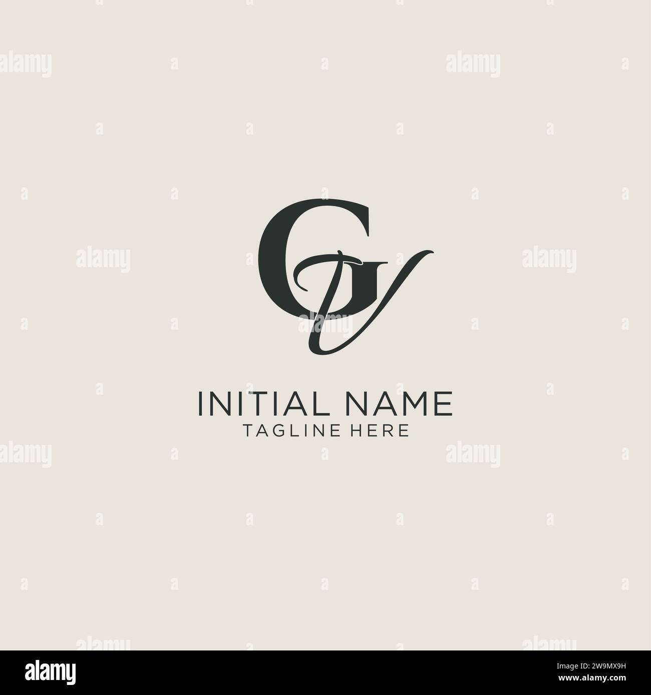Letter gv logo Stock Vector Images - Alamy