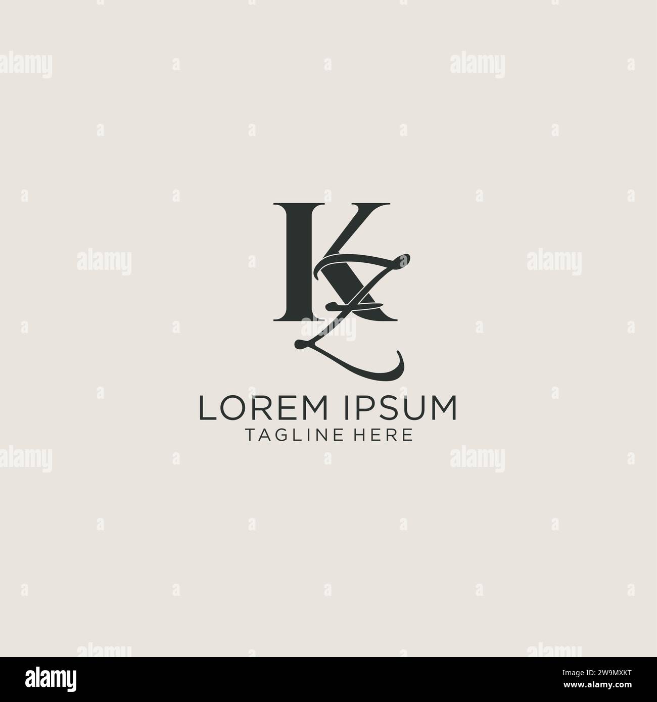 Kz letter Stock Vector Images - Alamy