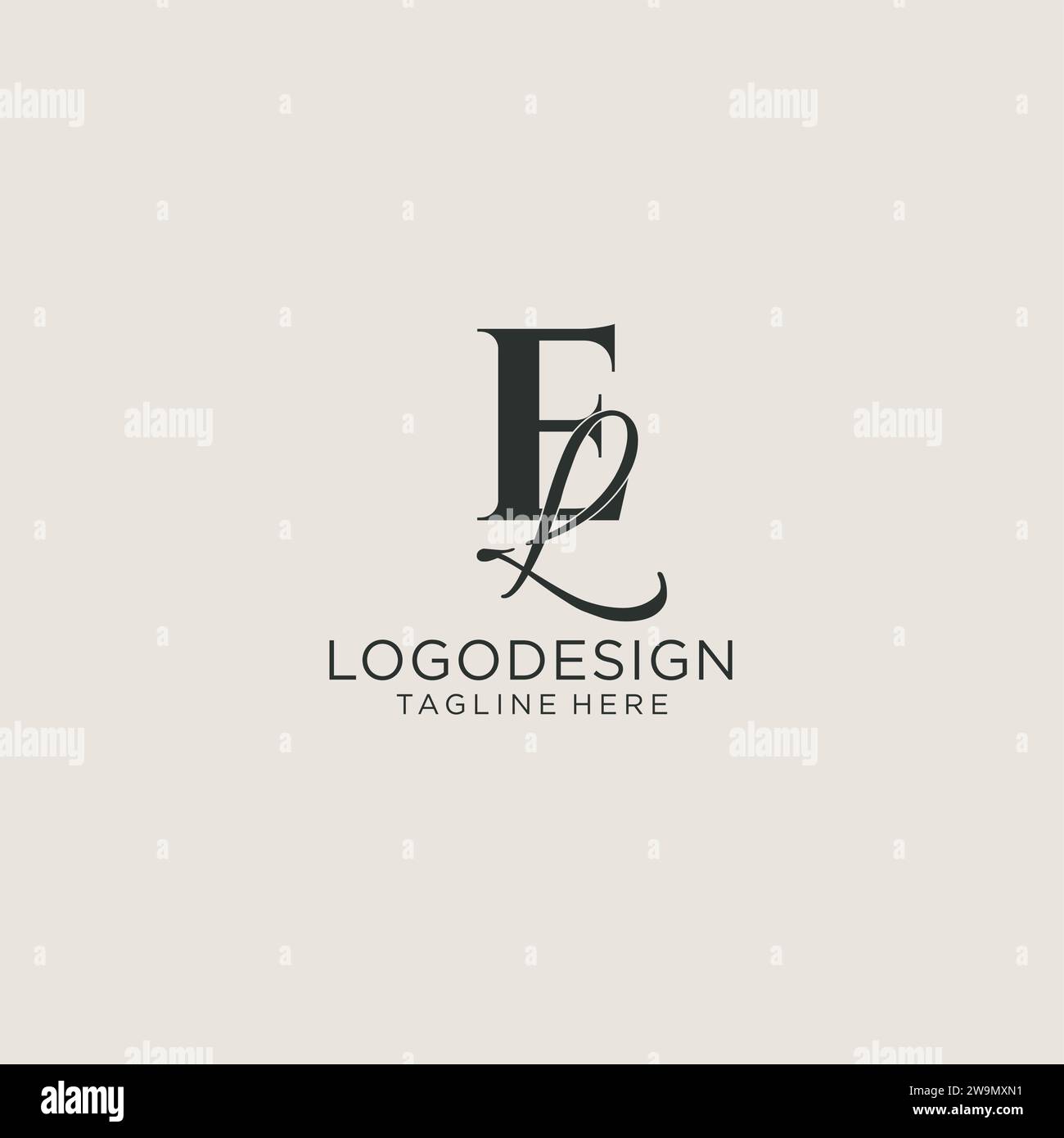 Letter el vector vectors Stock Vector Images - Alamy