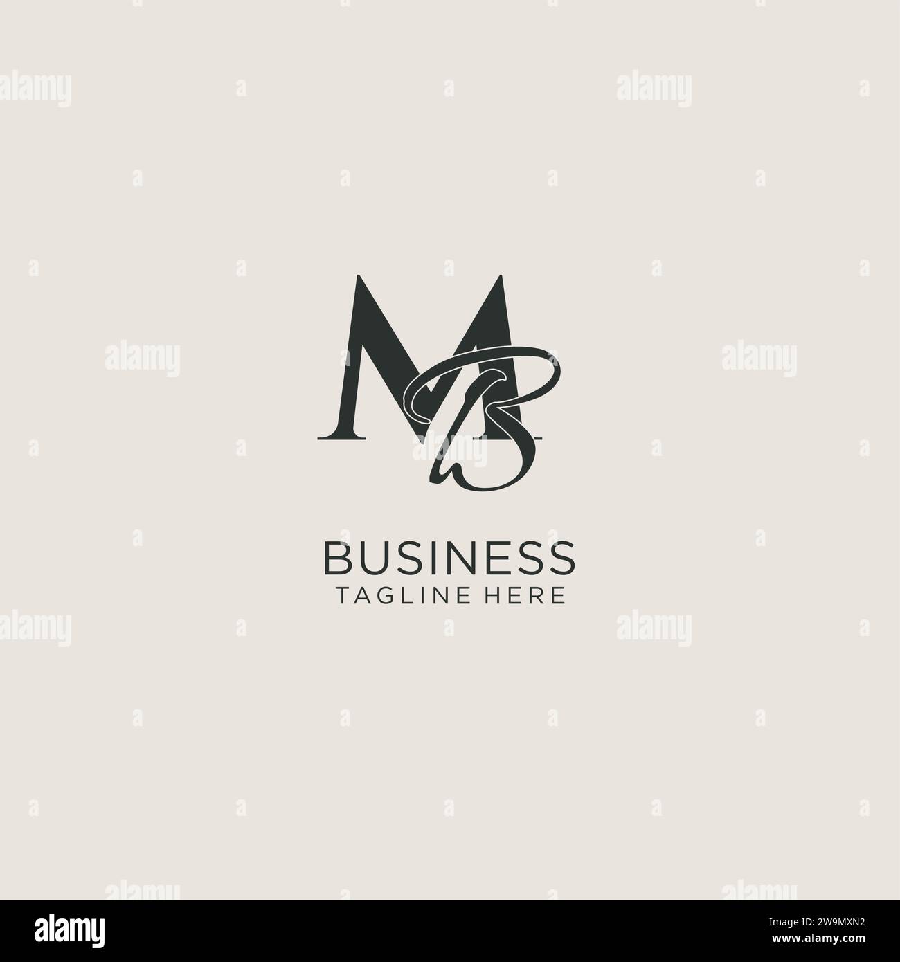 Mb initials logo hi-res stock photography and images - Alamy