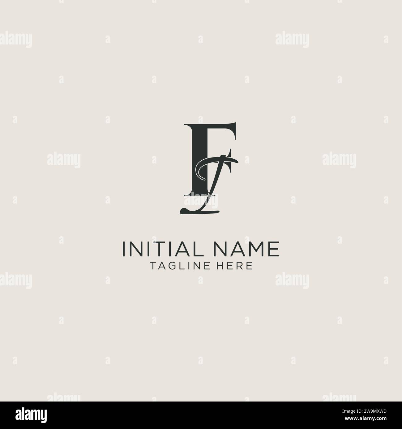 Fi initials Stock Vector Images - Alamy