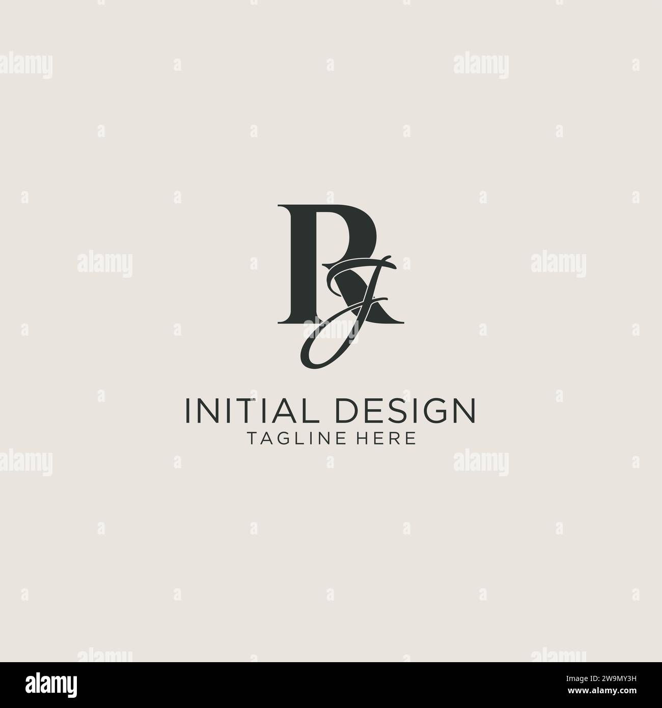Letter rj logo Stock Vector Images - Alamy
