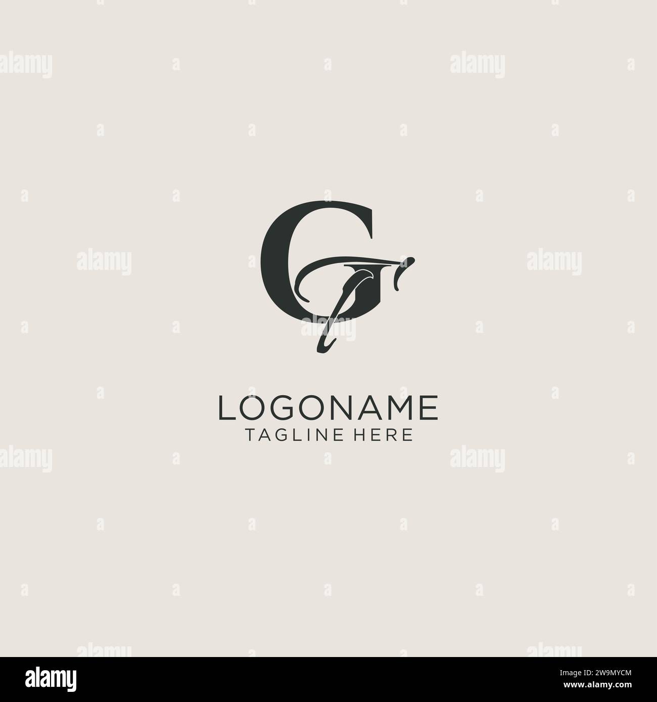 Gt initials logo hi-res stock photography and images - Alamy