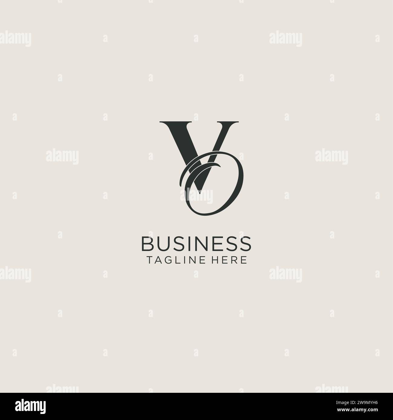 Vo initials logo hi-res stock photography and images - Alamy