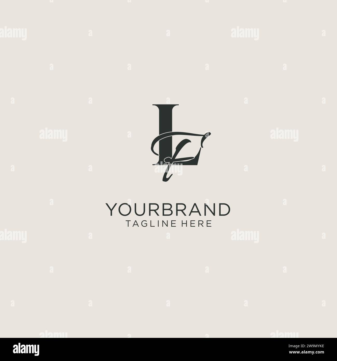 Lf letter logo hi-res stock photography and images - Alamy