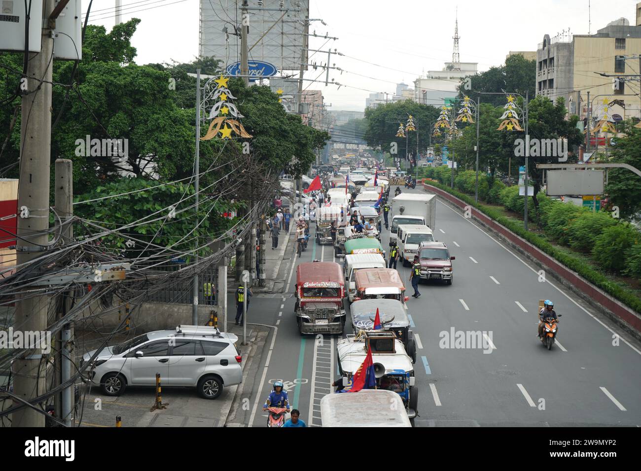 Manila, Philippines. 29th December 2023. Jeepney operators, drivers and ...
