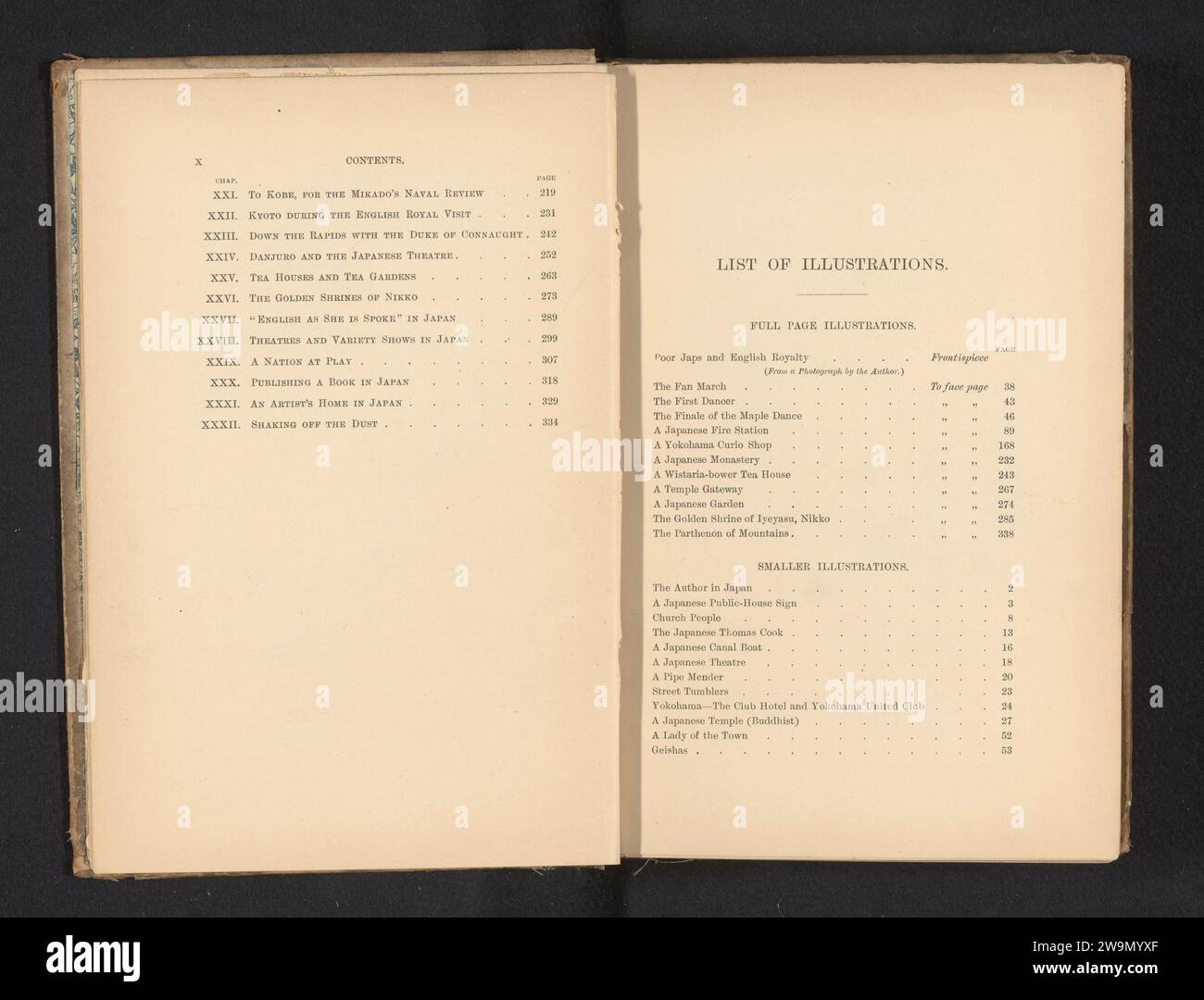 The Japs at home, Douglas Sladen, 1892 book With a painting on the ...