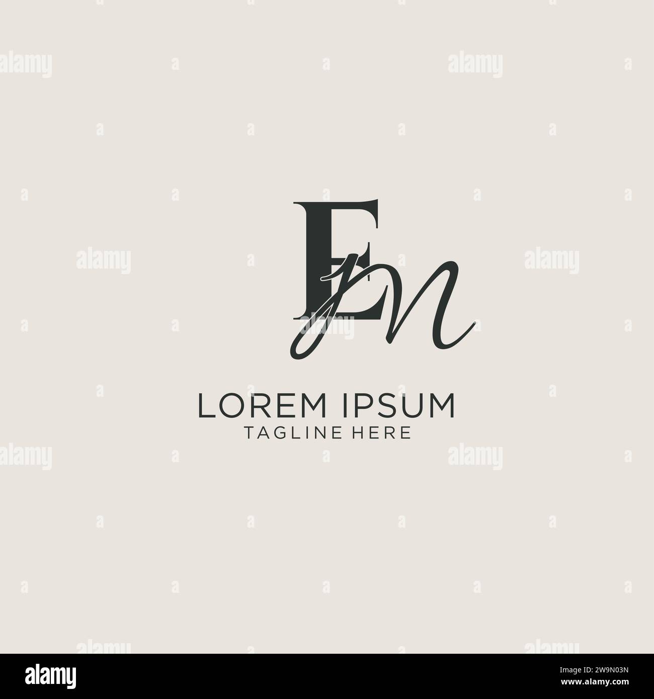 Letter em logo hi-res stock photography and images - Alamy