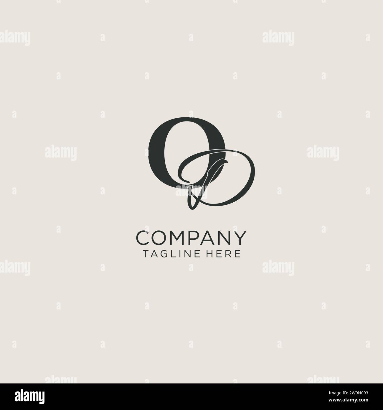 Initials OD letter monogram with elegant luxury style. Corporate ...