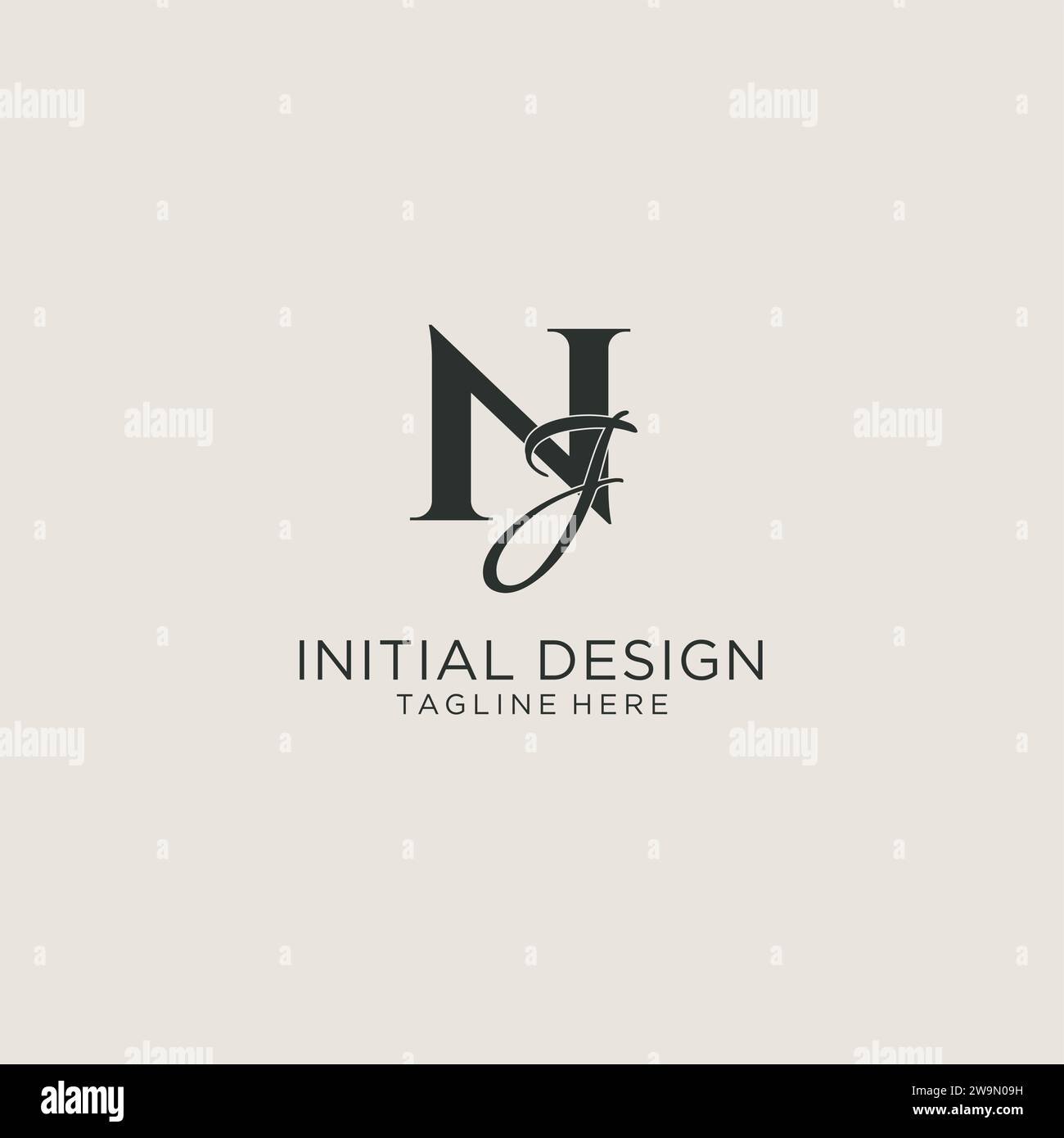 Nj letter Stock Vector Images - Alamy