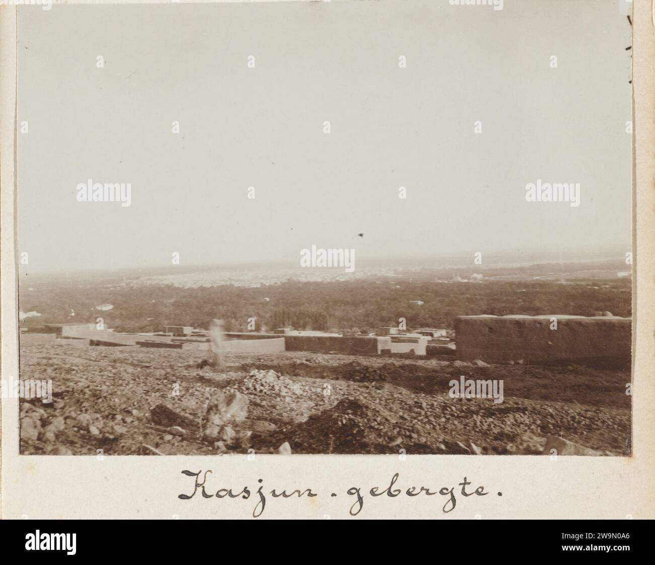 View of Damascus from the Qasioun, 1898 photograph Syria baryta paper ...