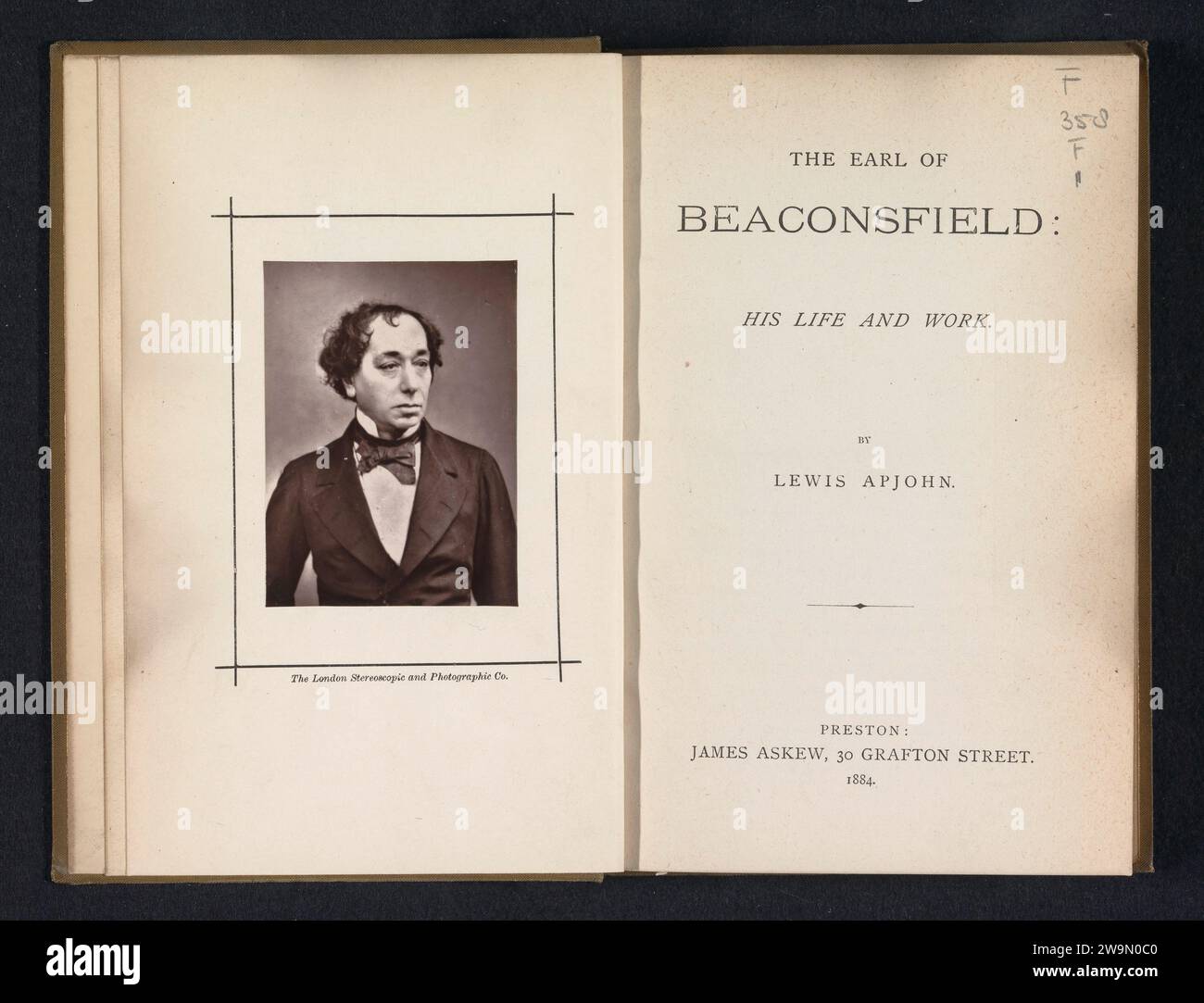 The earl of Beaconsfield his life and work, Lewis Apjohn, 1884 book ...