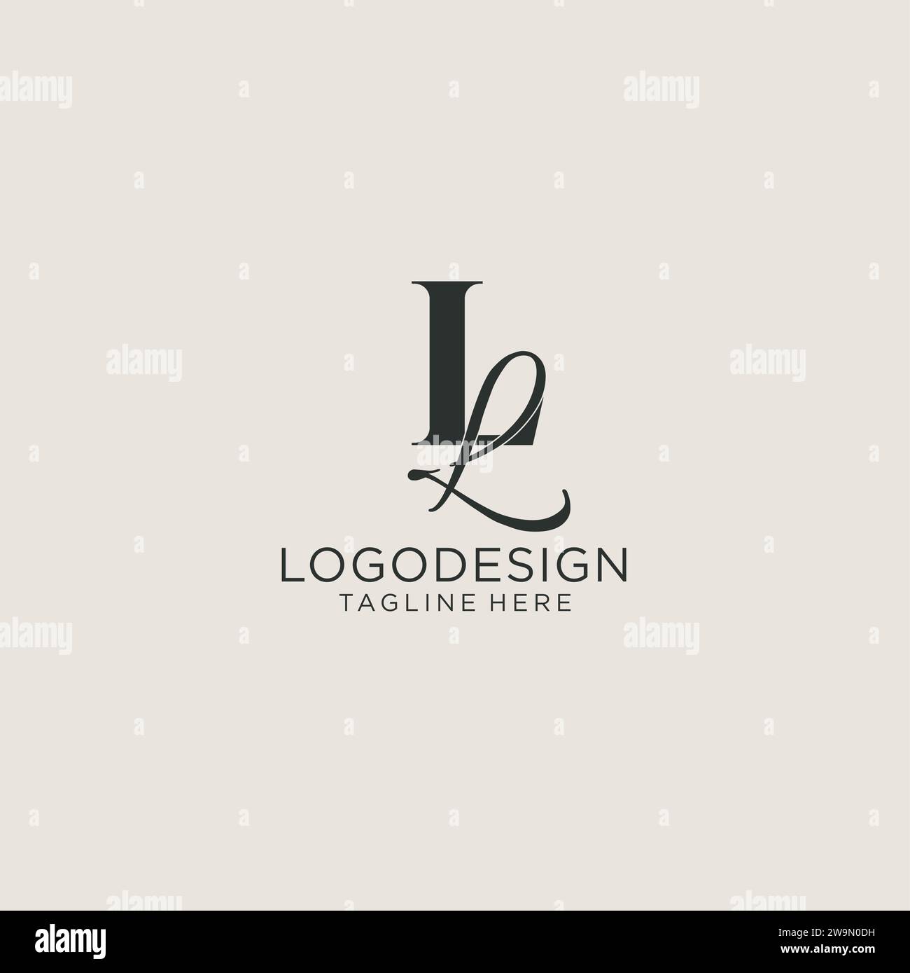 Letter ll logo hi-res stock photography and images - Alamy