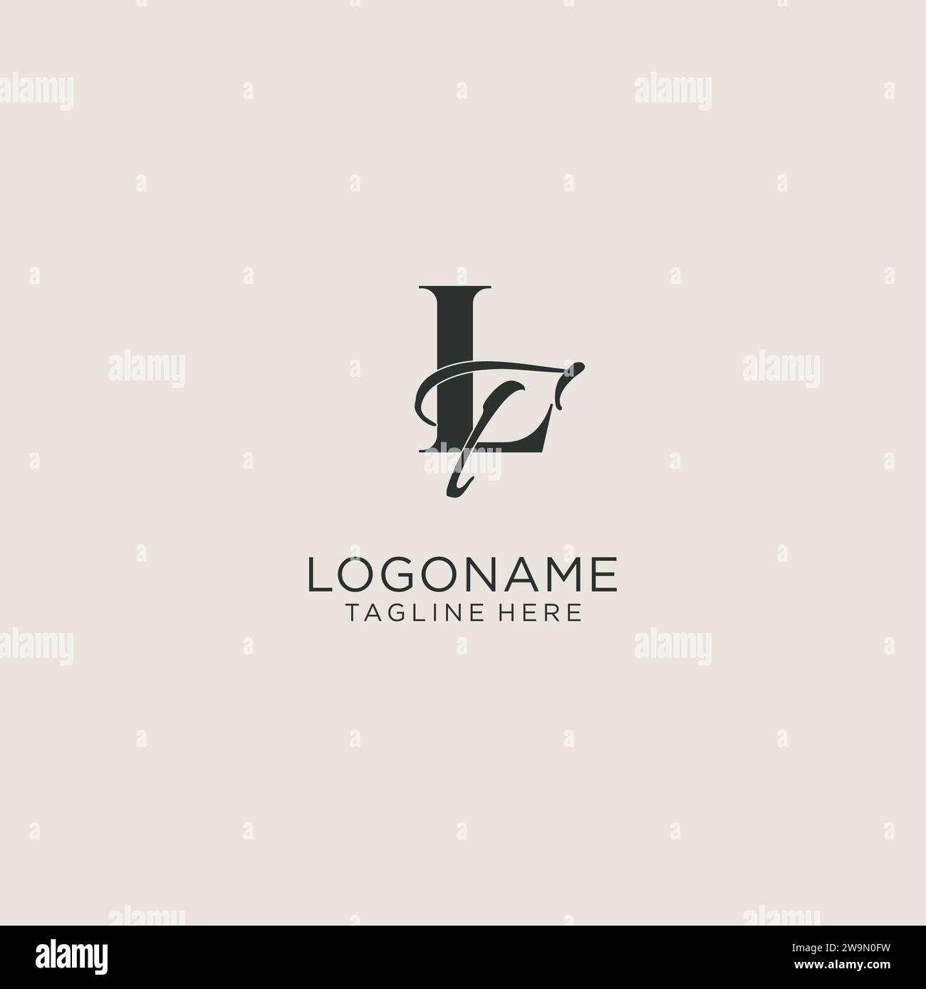 Letter lt logo hi-res stock photography and images - Alamy