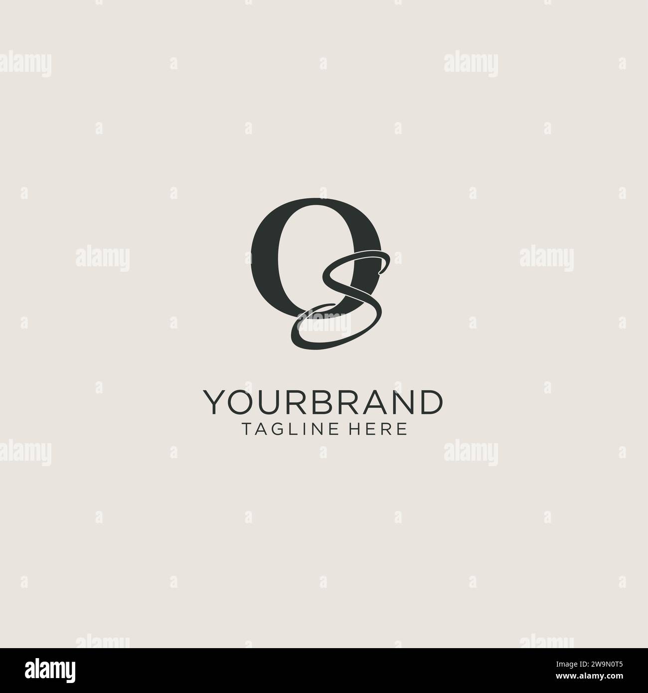 Initials OS letter monogram with elegant luxury style. Corporate ...