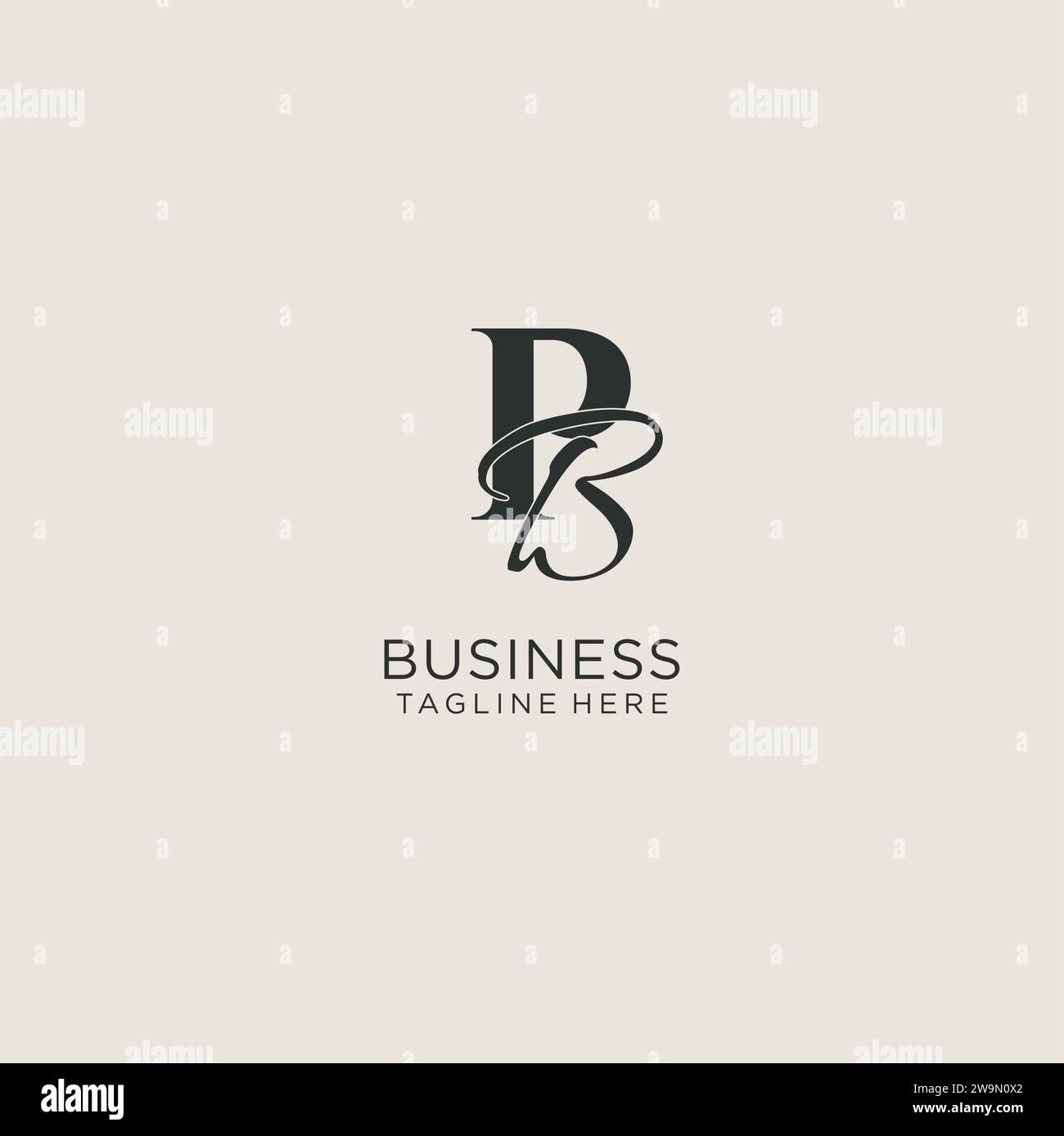 Initials PB letter monogram with elegant luxury style. Corporate ...