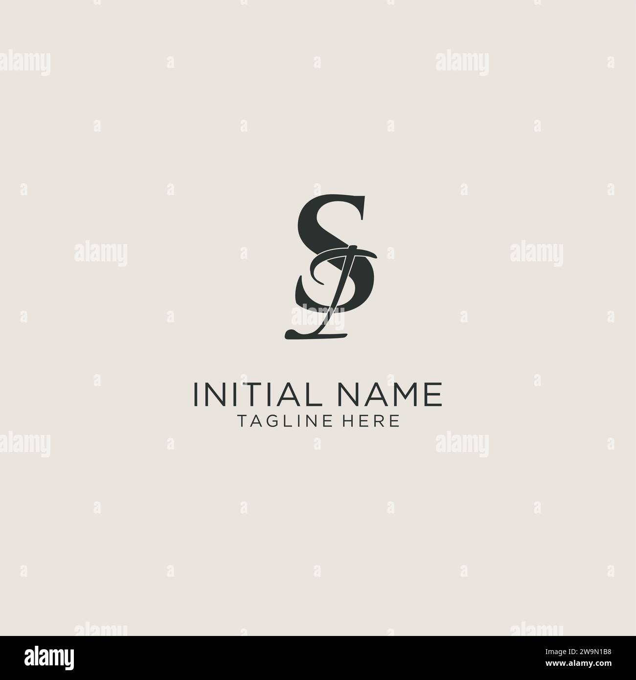 Letter si logo hi-res stock photography and images - Alamy