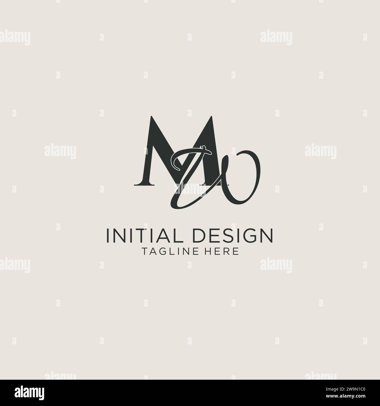 Mw initials logo hi-res stock photography and images - Alamy