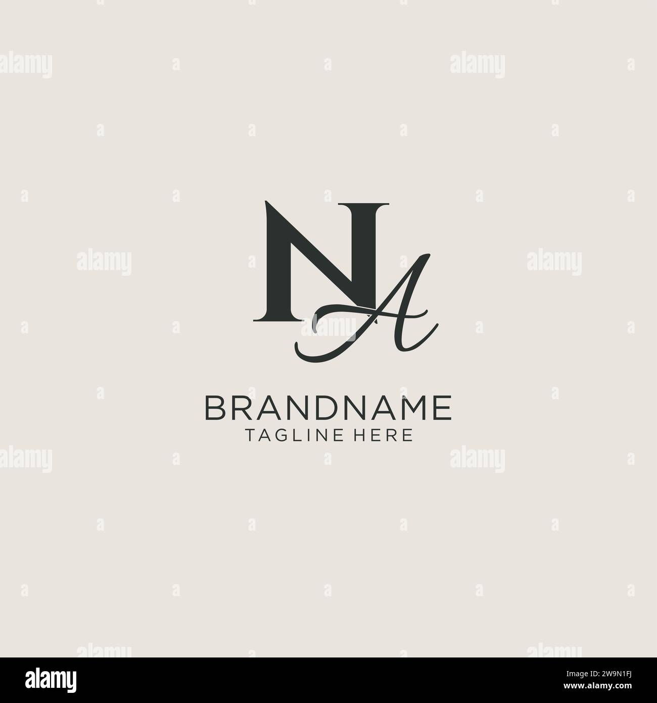 Letter na vector vectors hi-res stock photography and images - Alamy