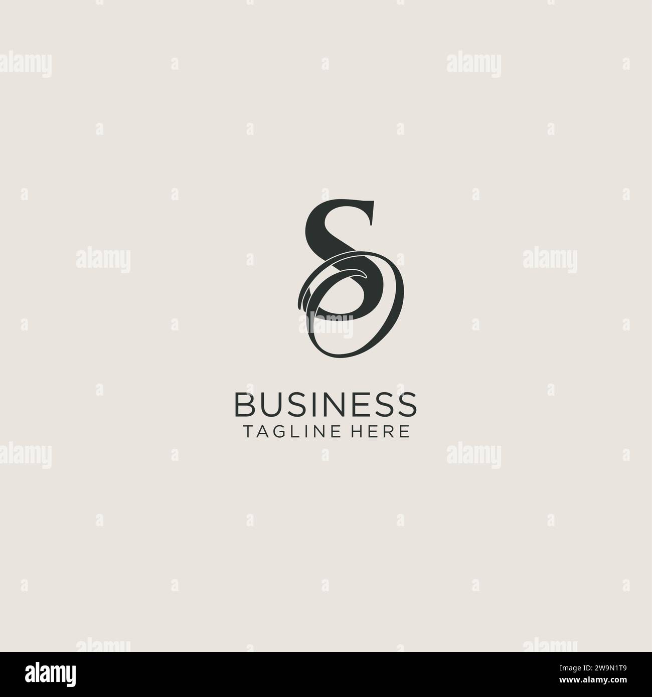 Initials SO letter monogram with elegant luxury style. Corporate ...