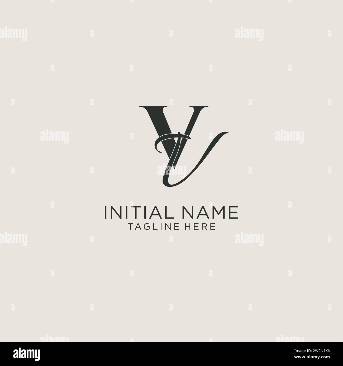 Letter vv Stock Vector Images - Alamy