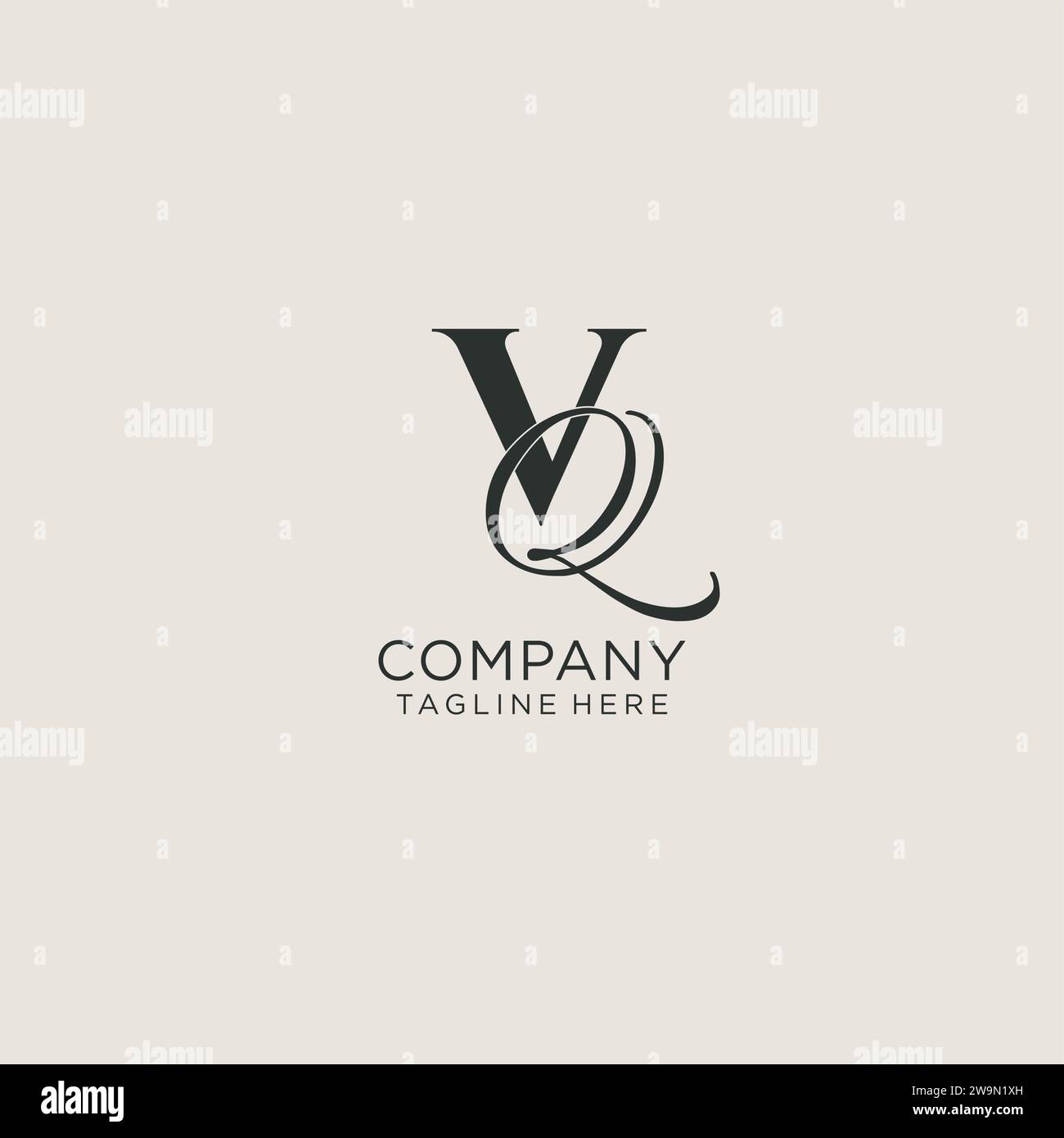 Vq clean logo Stock Vector Images - Alamy