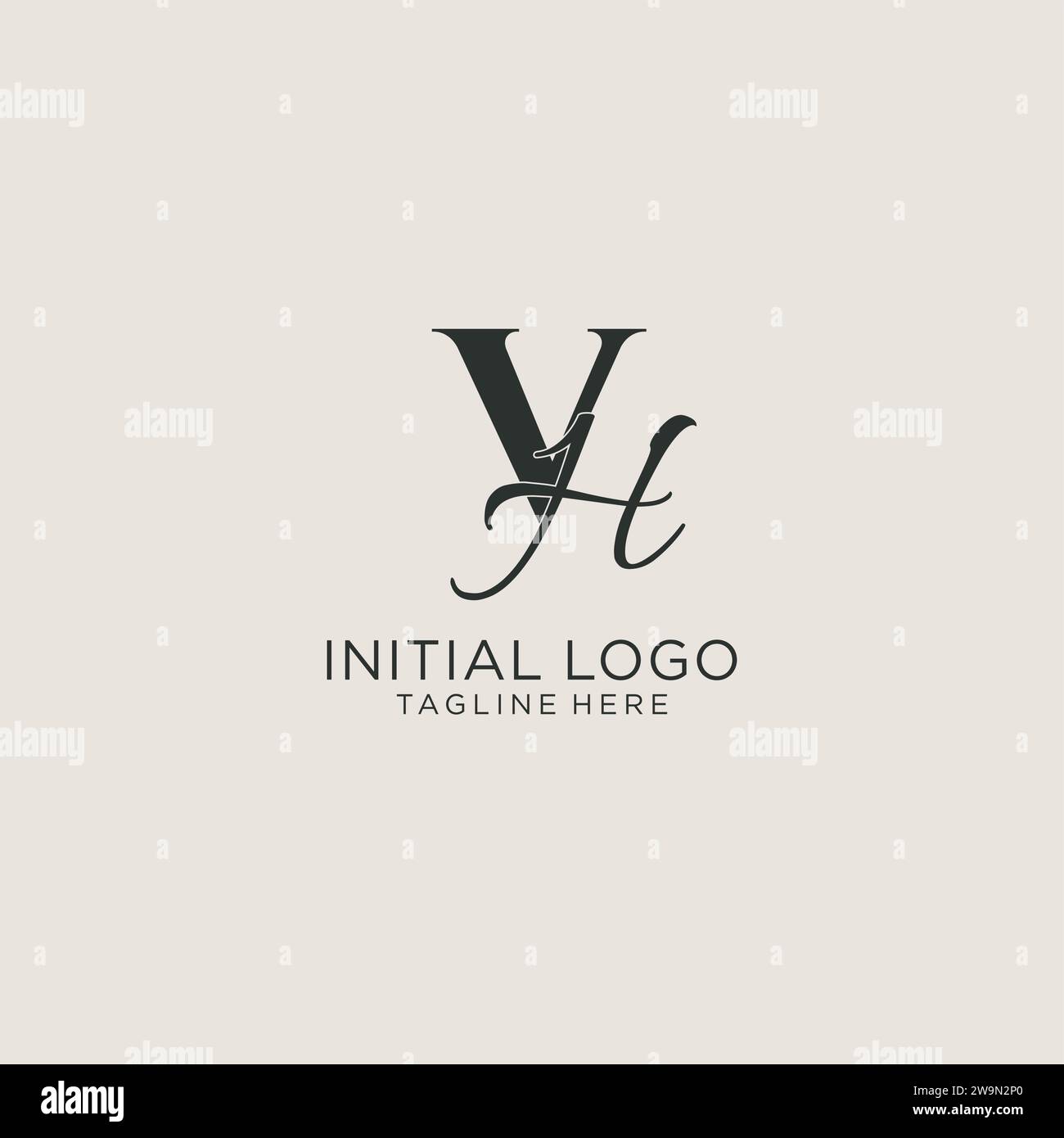 Letter vh logo hi-res stock photography and images - Alamy