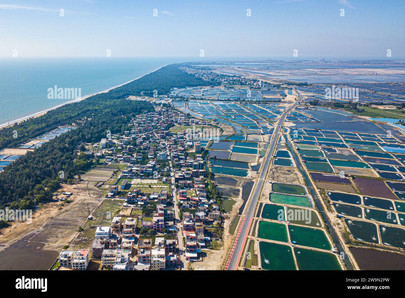 Haikou. 9th Dec, 2023. This aerial photo taken on Dec. 9, 2023 shows ...