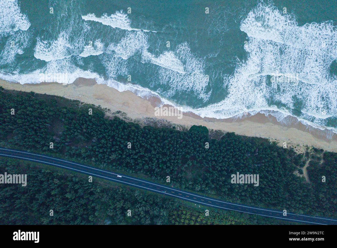 Haikou. 3rd Dec, 2023. This aerial photo taken on Dec. 3, 2023 shows ...