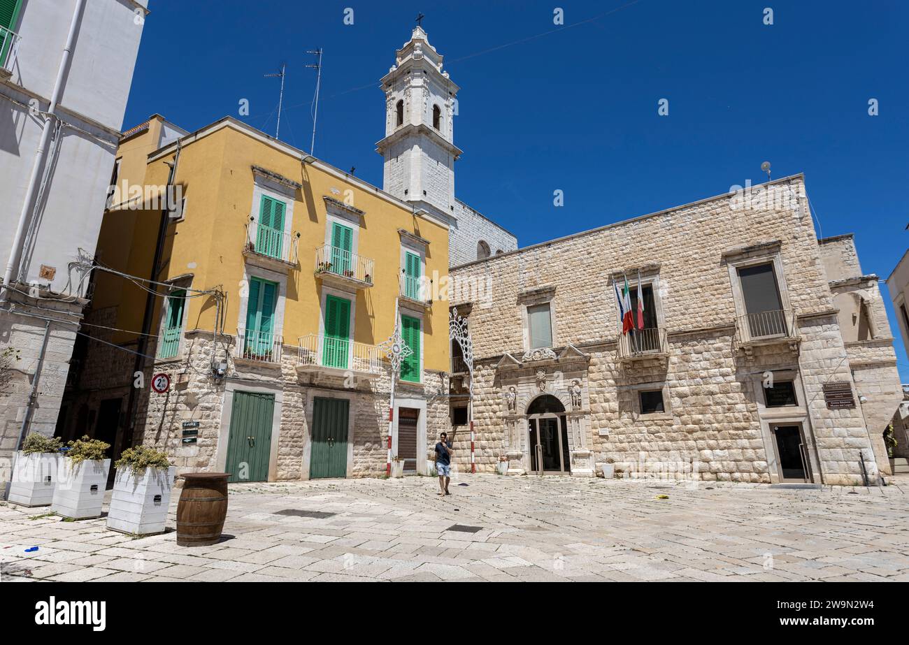 MOLFETTA, ITALY, JULY 10, 2022 - View of the historic center of ...
