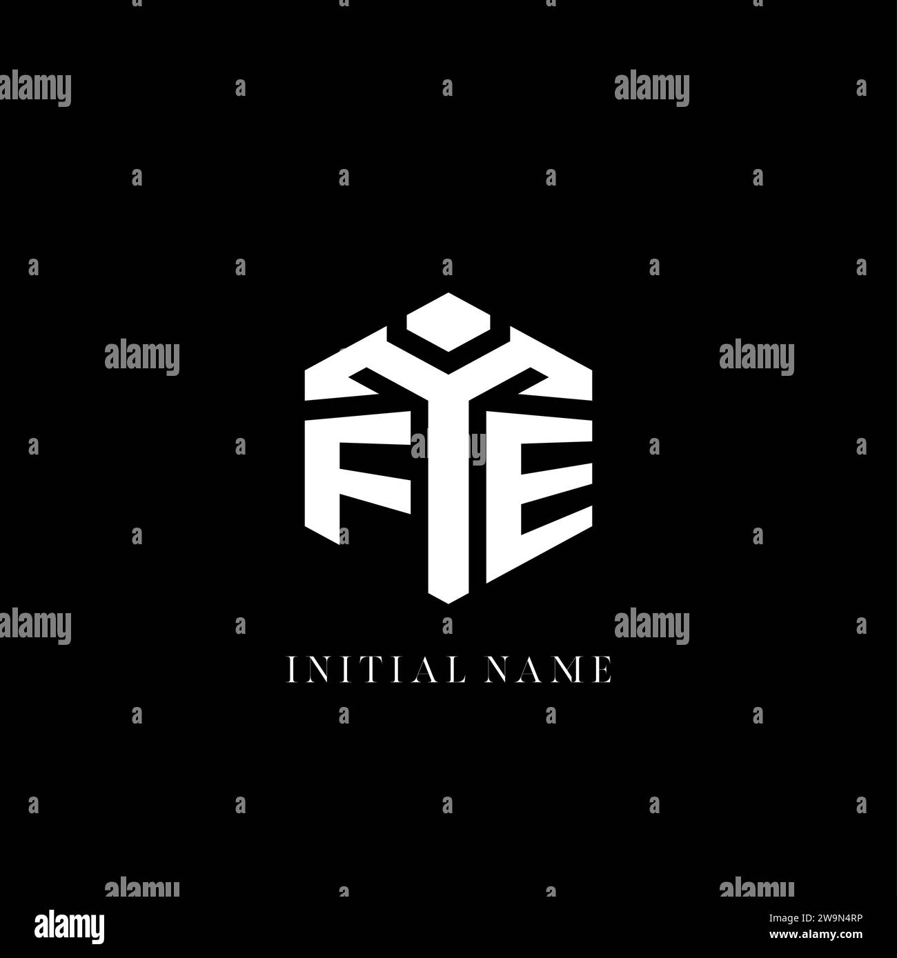 Fe initial logo hi-res stock photography and images - Alamy